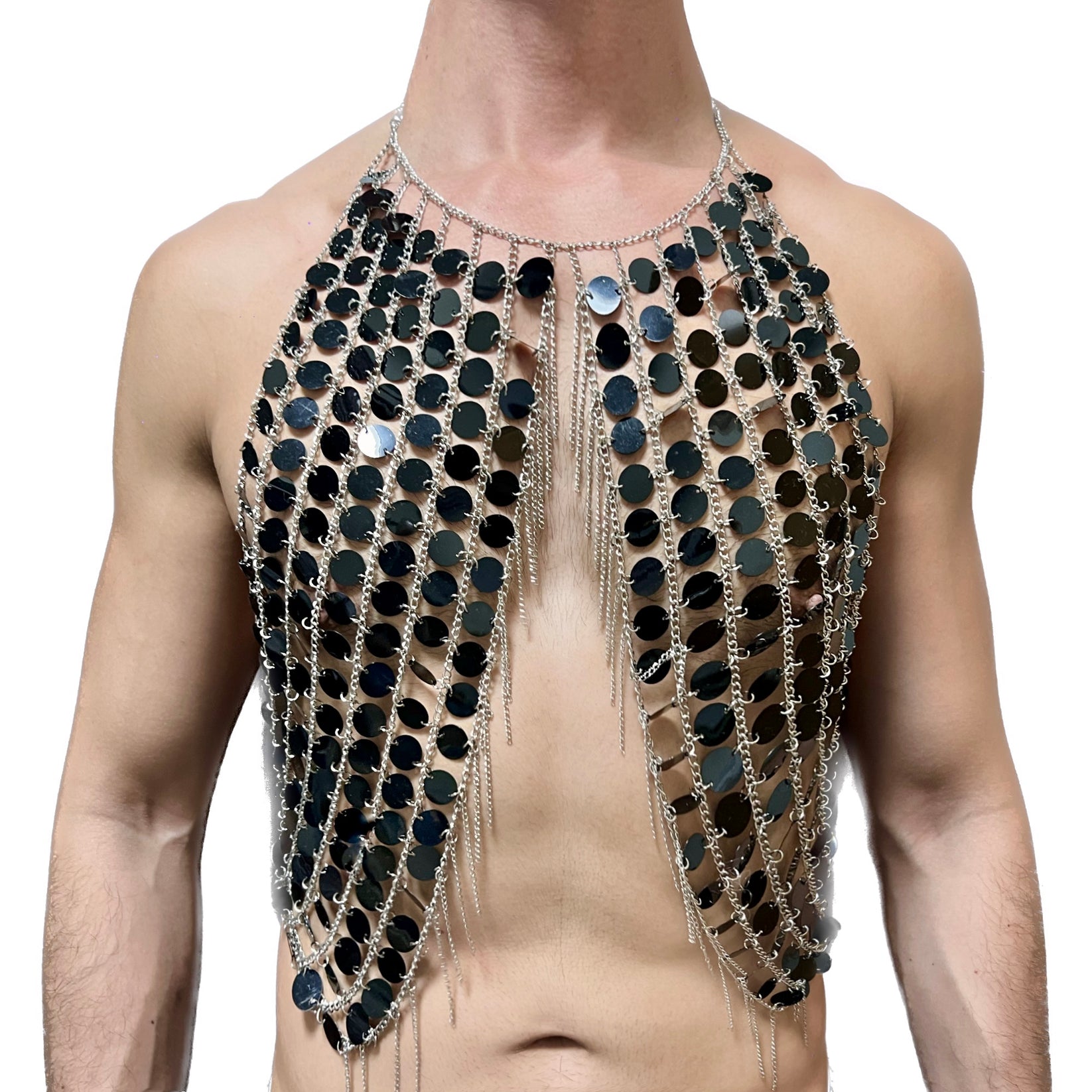 Black Sequin Body Chain Harness – Haus of Circuit